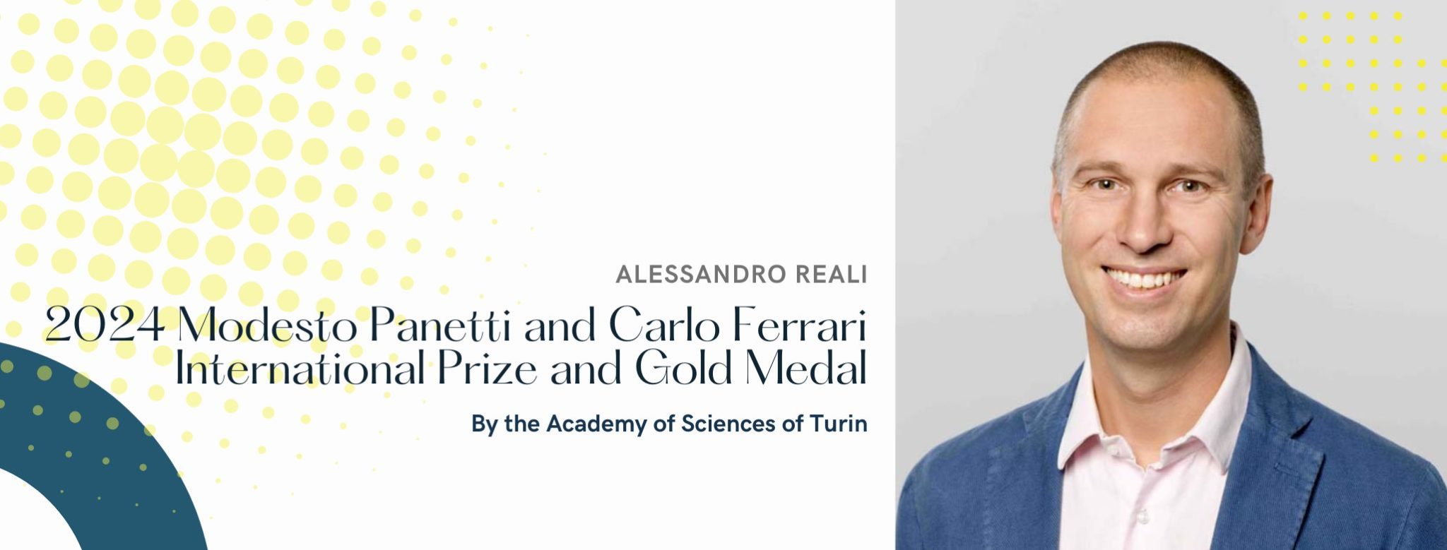 Alessandro Reali Wins Prestigious “Modesto Panetti and Carlo Ferrari ...